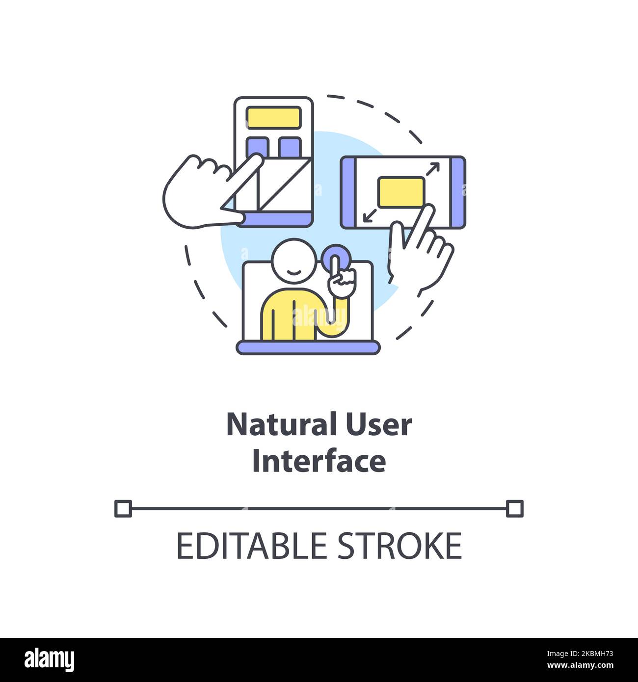 Natural user interface concept icon Stock Vector Image & Art - Alamy