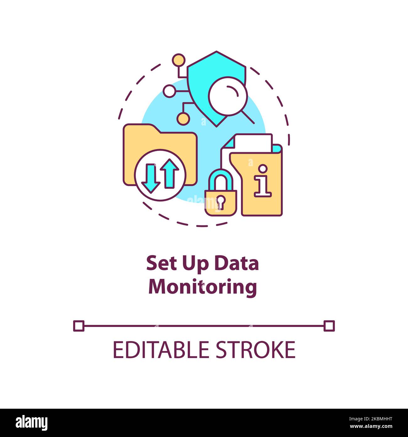 Threat monitoring Stock Vector Images - Alamy