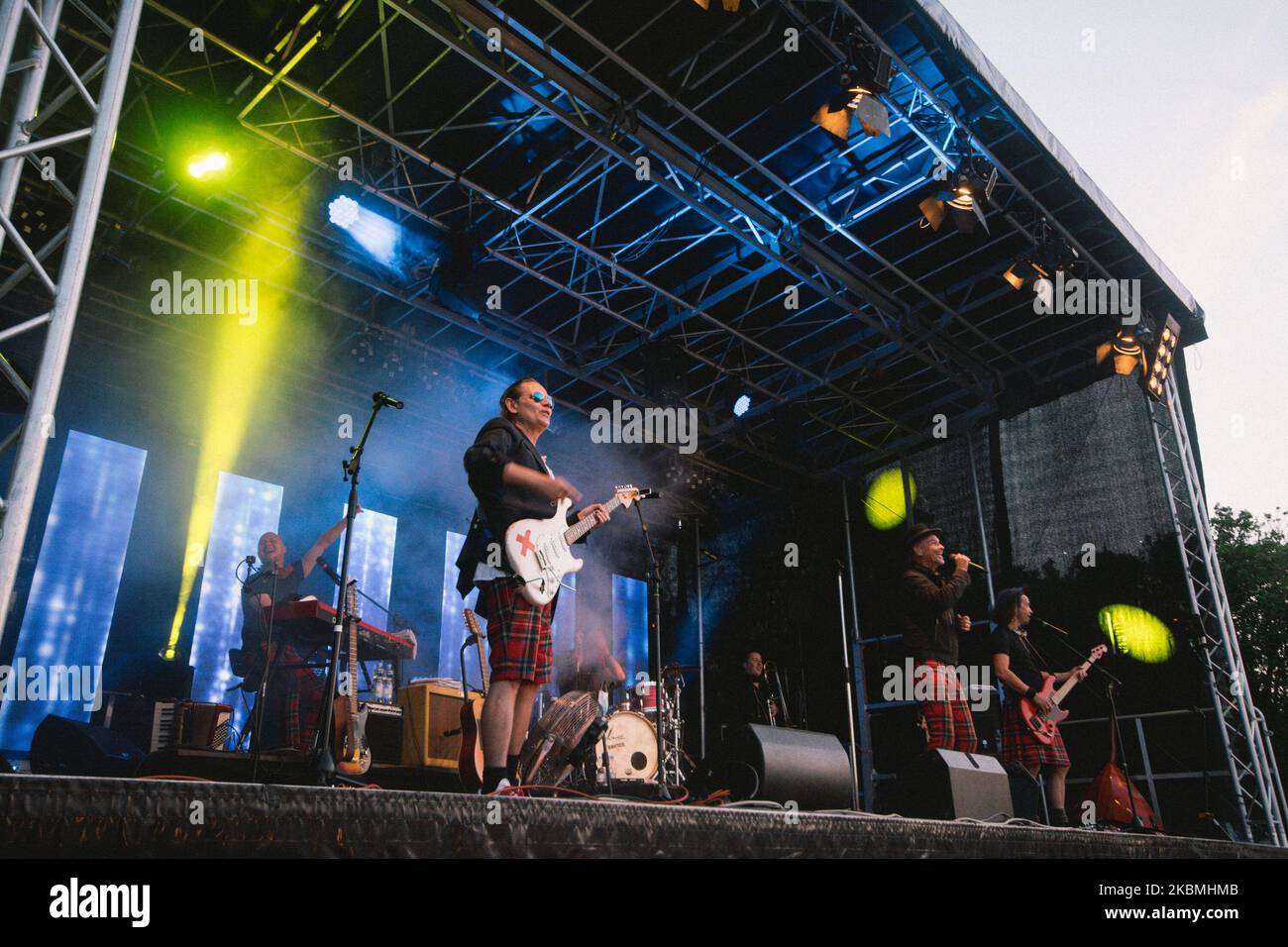 Cologne rock band, with lead singer Peter Brings, is on the stage at ...