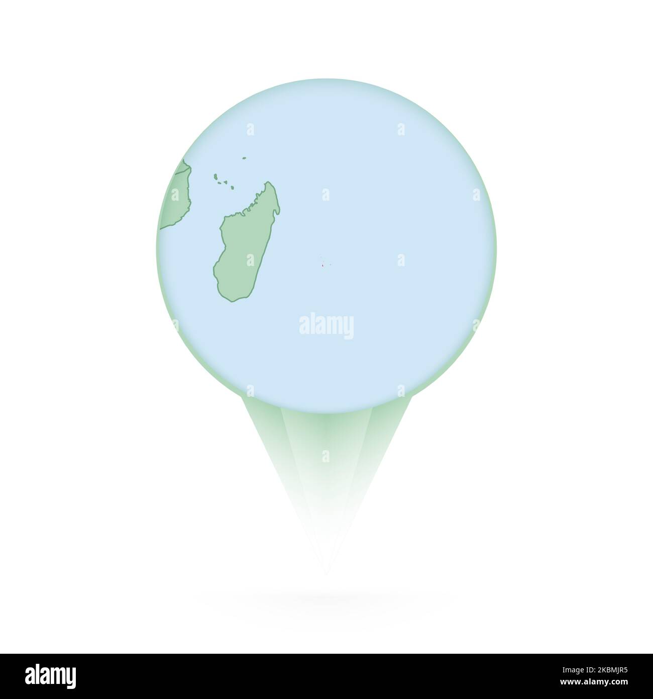 Mauritius map, stylish location icon with Mauritius map and flag. Green pin icon Stock Vector ...
