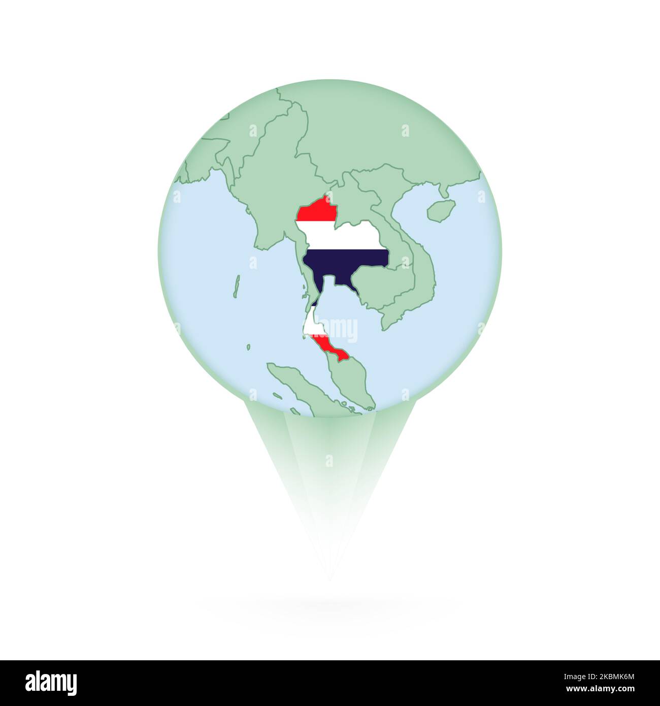 Thailand map, stylish location icon with Thailand map and flag. Green ... Thailand map, stylish location icon with Thailand map and flag. Green ...