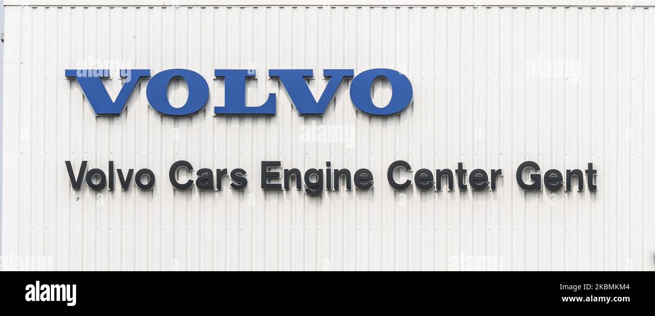 View of the Volvo cars plant in Gent, Belgium on April 19, 2020. Volvo ...