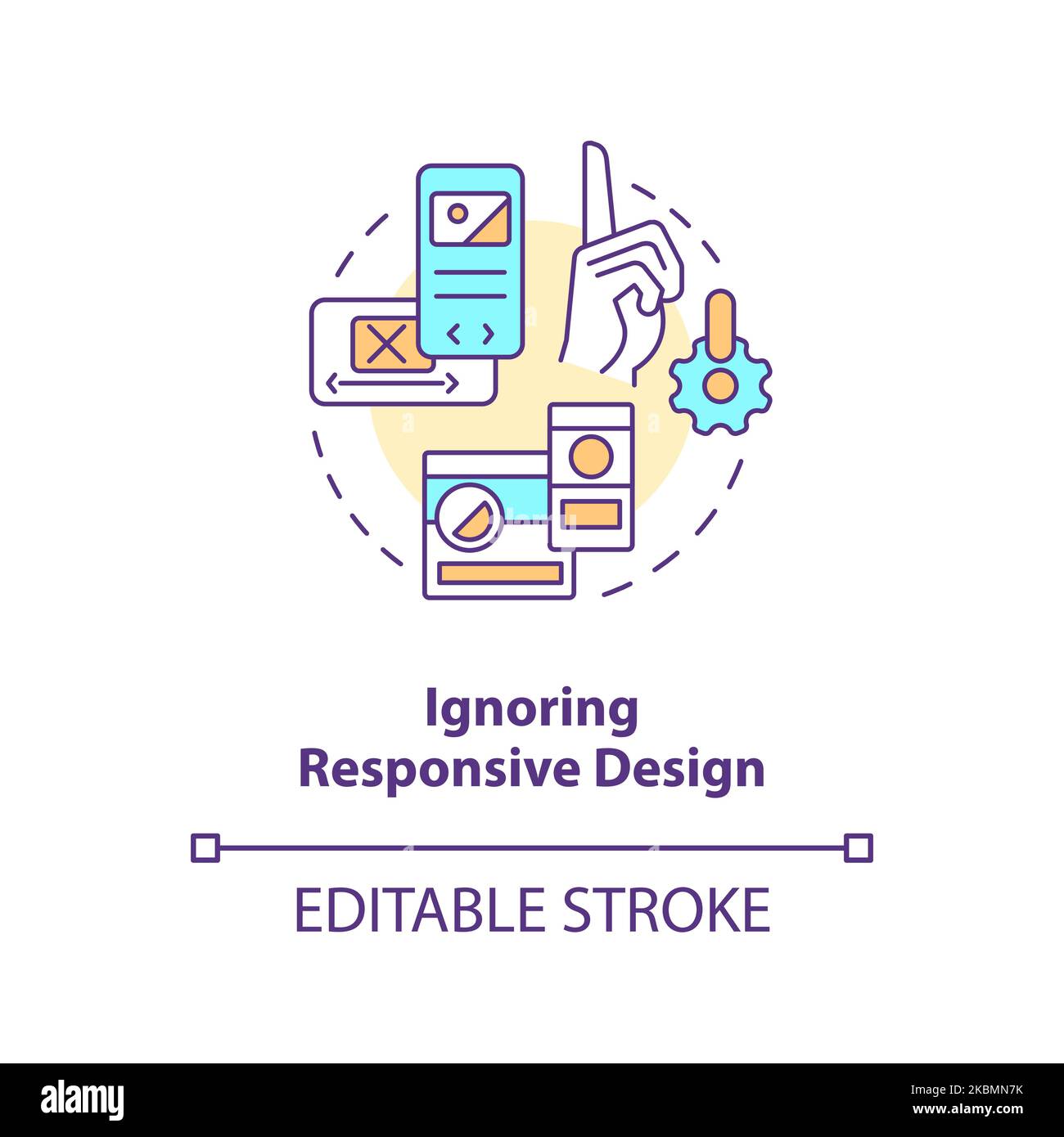 Ignoring image Stock Vector Images - Alamy