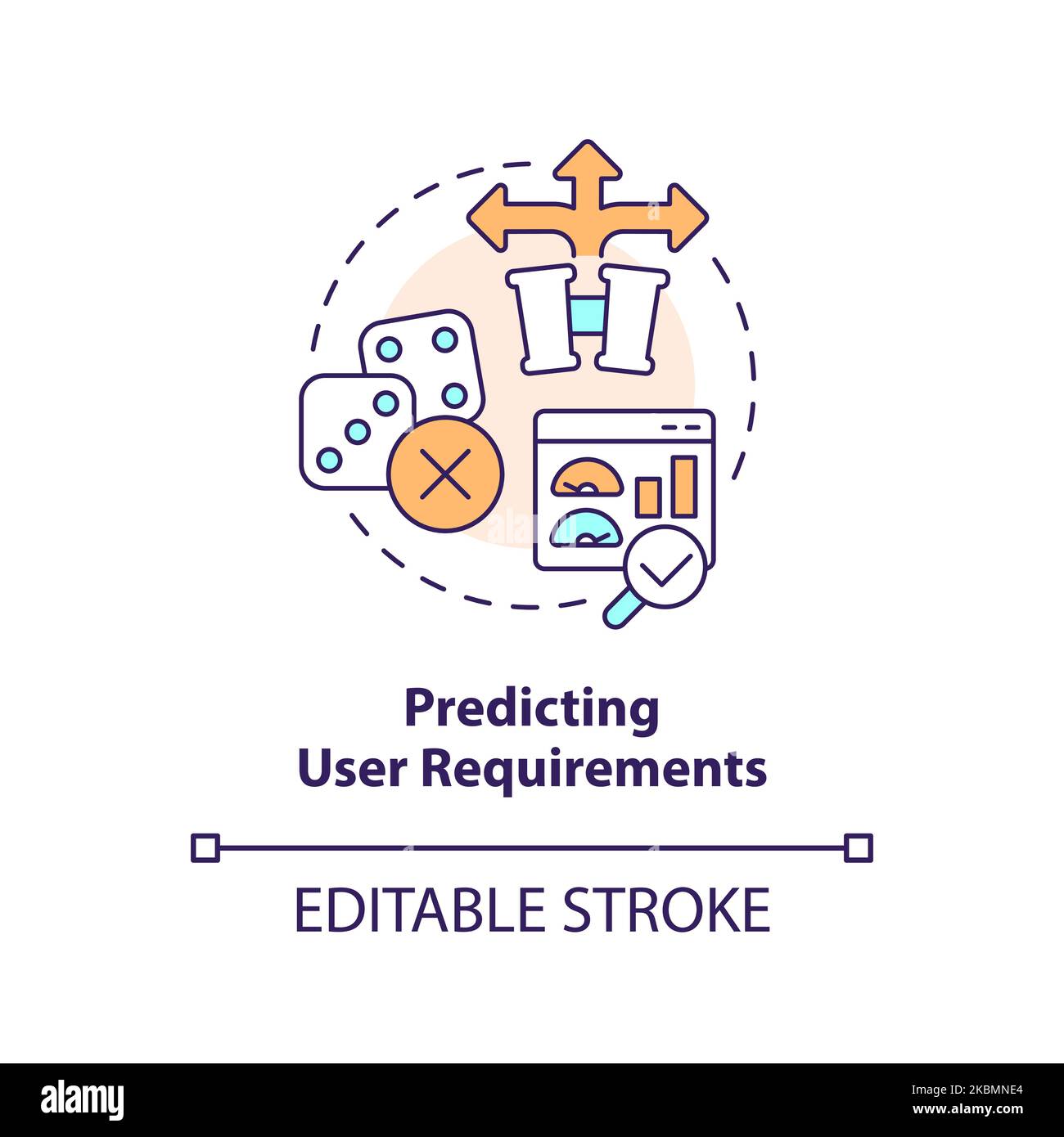 Predicting user requirements concept icon Stock Vector Image & Art - Alamy