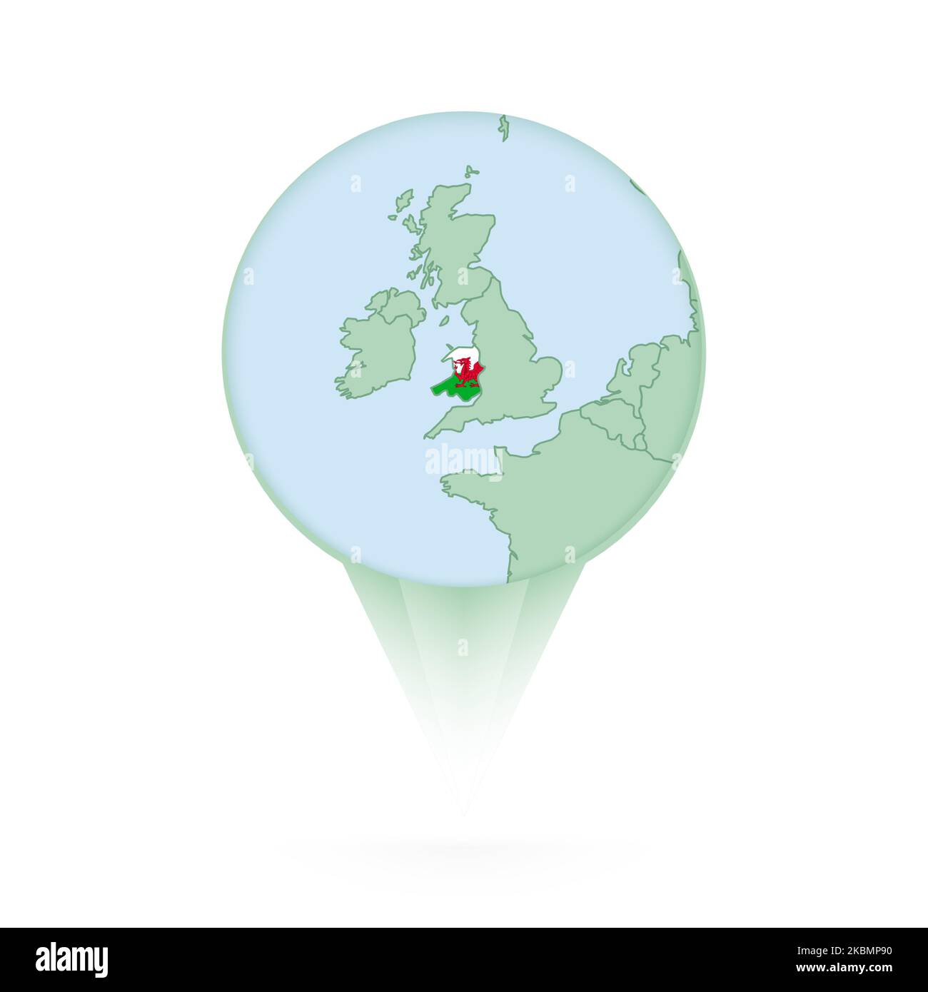 Wales map, stylish location icon with Wales map and flag. Green pin ... Wales map, stylish location icon with Wales map and flag. Green pin ...