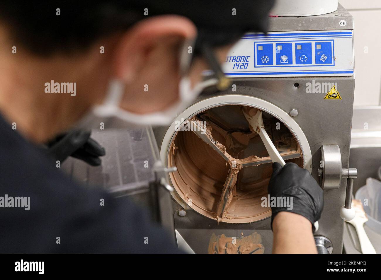 Local ice-cream shop make ice-cream for home delivery during COVID-19 ...
