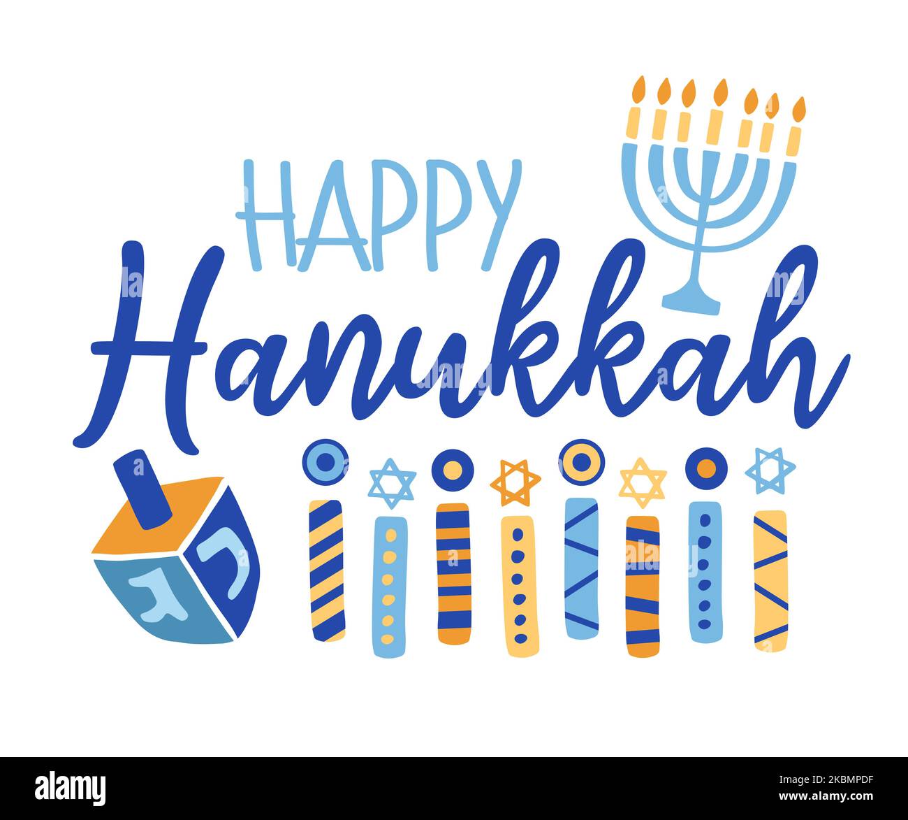 Happy Hanukkah banner template design Stock Vector Image & Art - Alamy