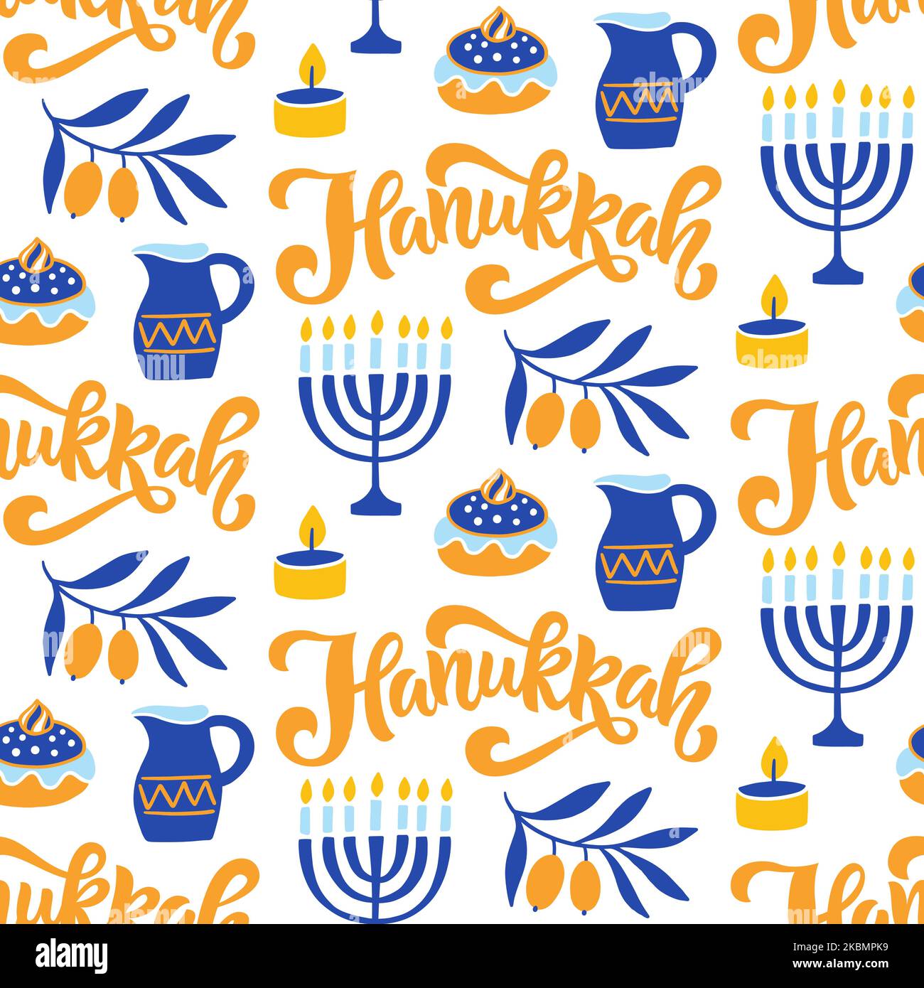 Happy hanukkah menorah donut Stock Vector Images - Alamy