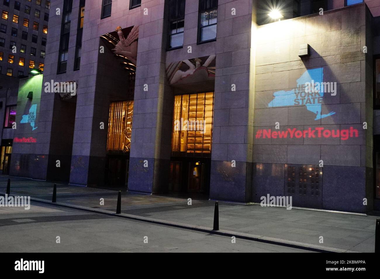 Rockefeller plaza sign hi-res stock photography and images - Alamy