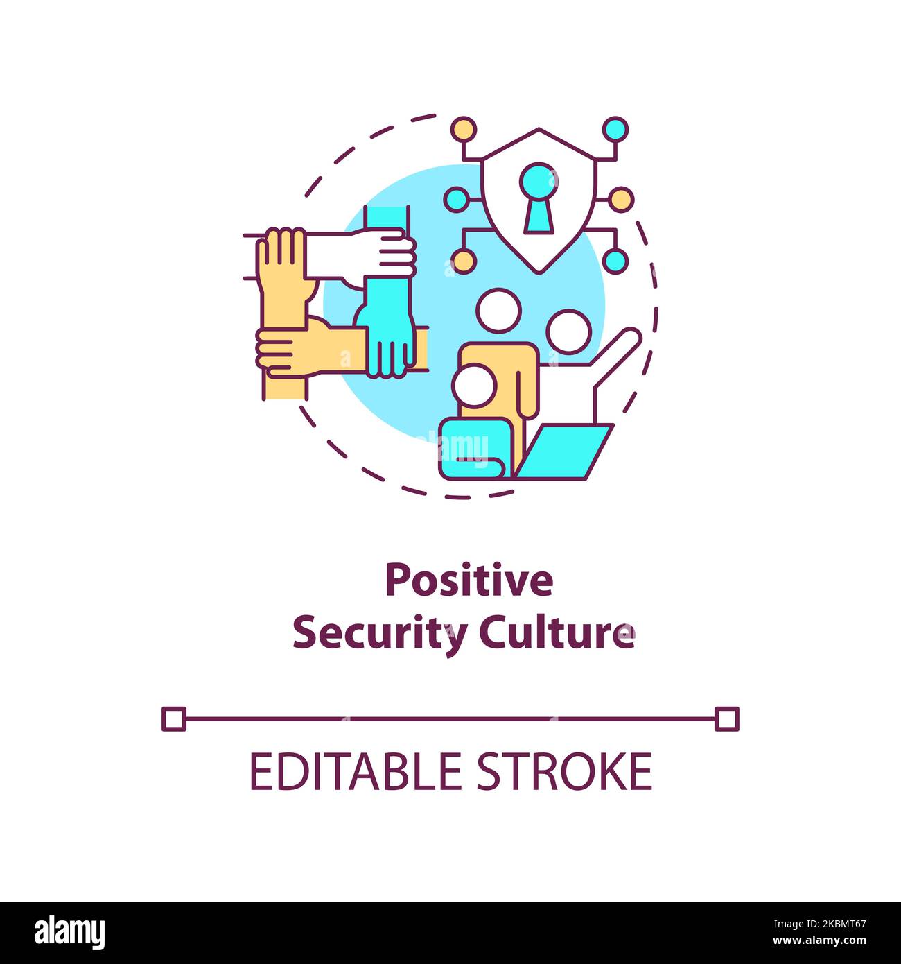 Positive security culture concept icon Stock Vector Image & Art - Alamy