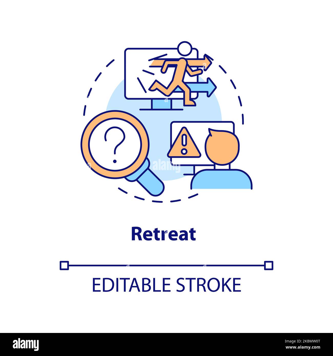 Retreat concept icon Stock Vector Image & Art - Alamy