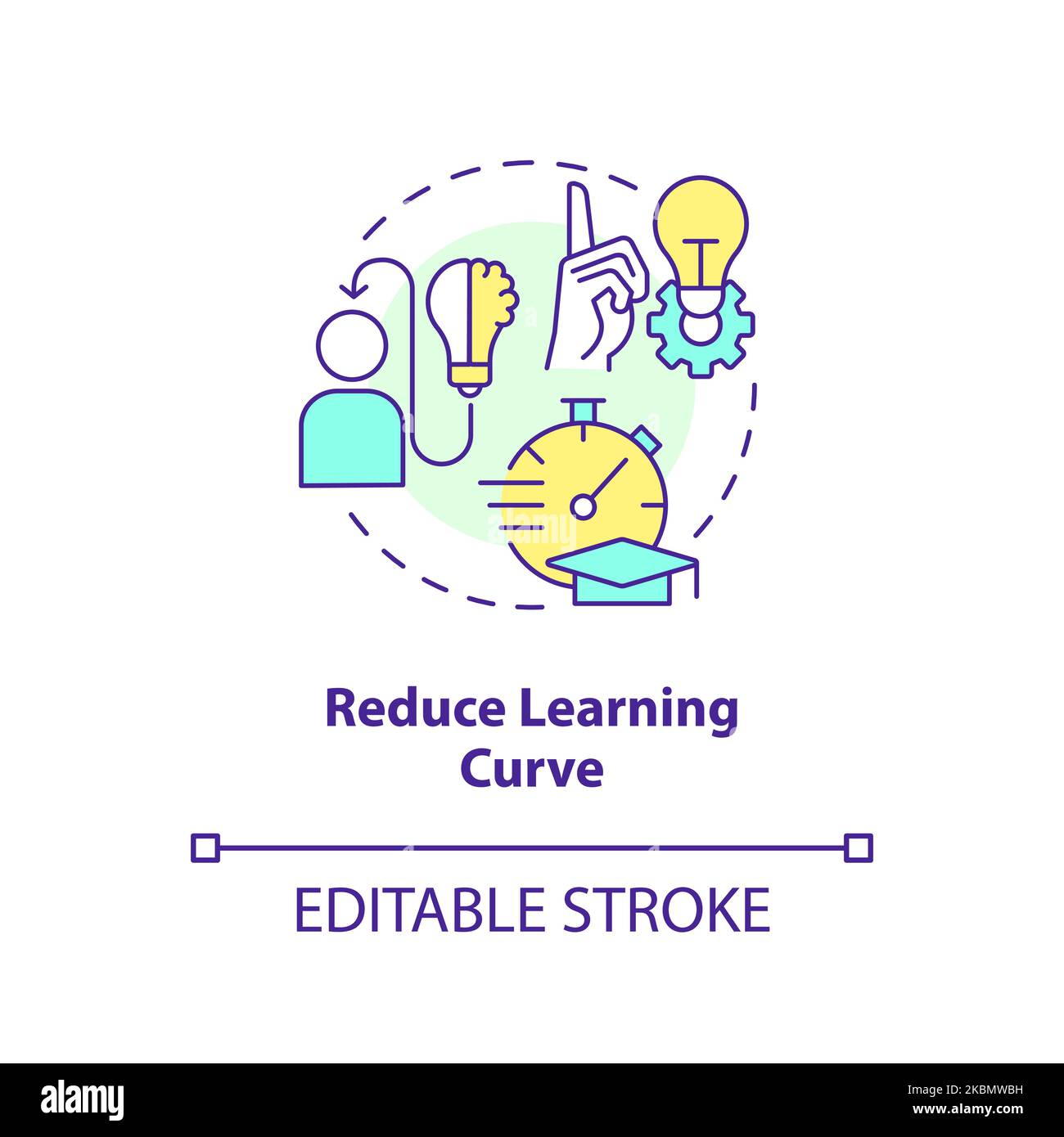 Reduce learning curve concept icon Stock Vector Image & Art - Alamy Reduce learning curve concept icon Stock Vector Image & Art - Alamy