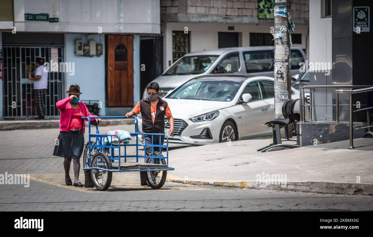 A general view of Quito, Ecuador, on April 24 2020 during the ...