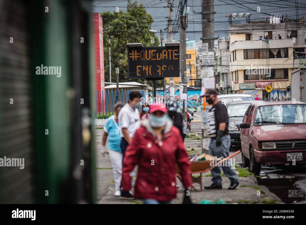 A general view of Quito, Ecuador, on April 24 2020 during the ...