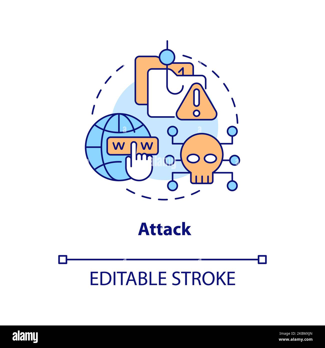 Attacks concept icon Stock Vector Image & Art - Alamy