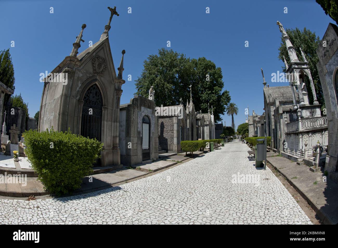 The Agramonte cemetery is located outside in the city of Porto ...
