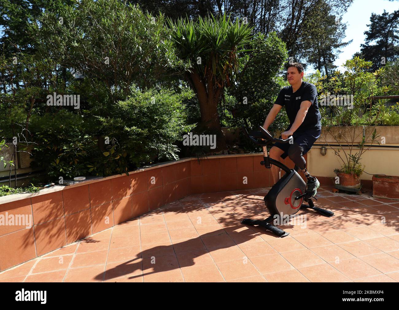 Santa Lucia Wheelchair Basketball Club player Matteo Cavagnini trains ...