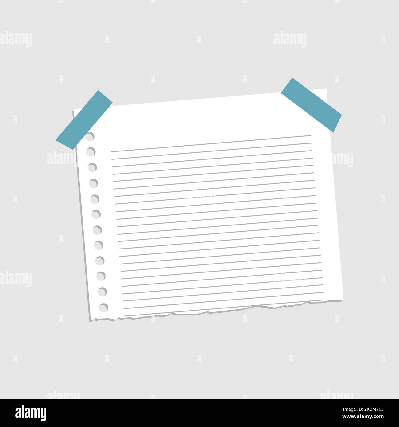 scraps of paper notes isolated on white background Stock Vector Image ...