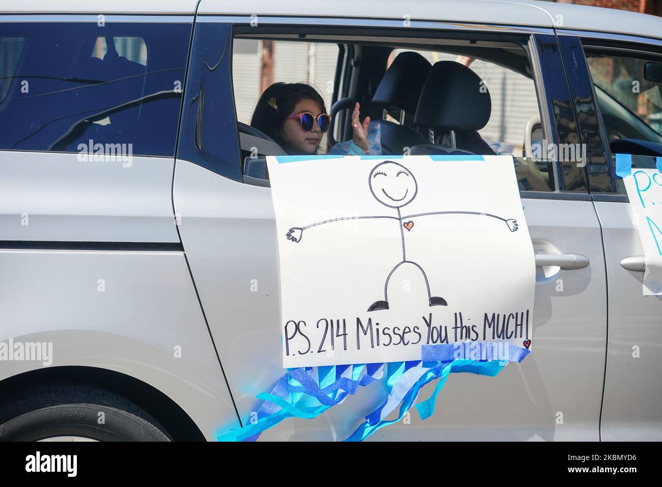 Students from PS 214 in flushing Queens New York USA show support for ...