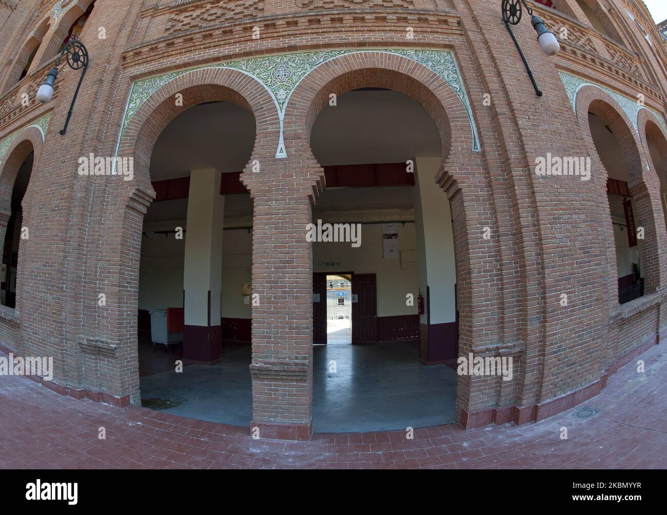 View of the Las Ventas bullring in Madrid, Spain. It is the largest ...