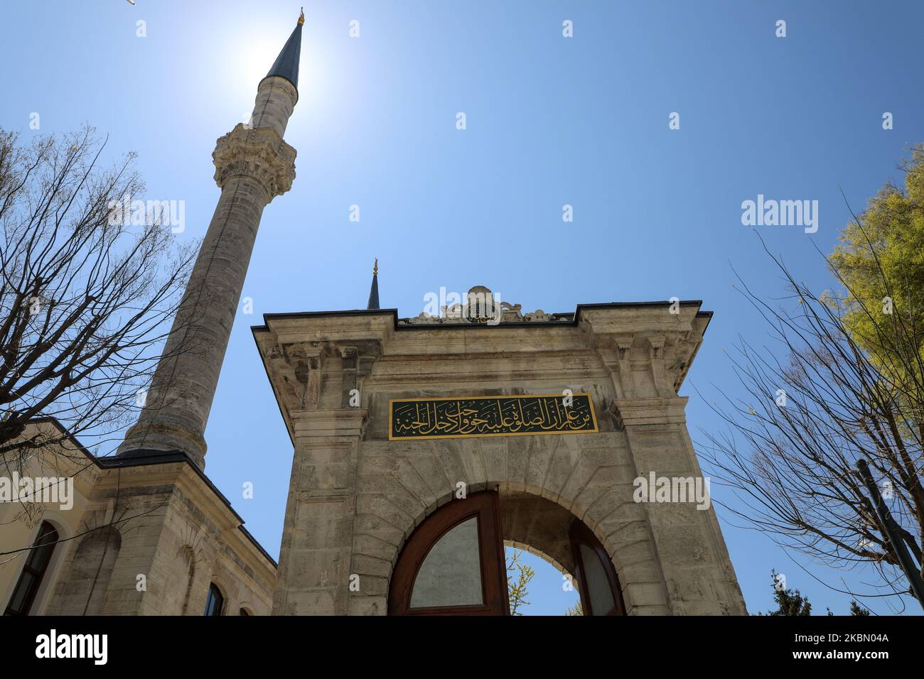 View of a empty Hirka-i Serif Mosque is a historic mosque in Istanbul ...