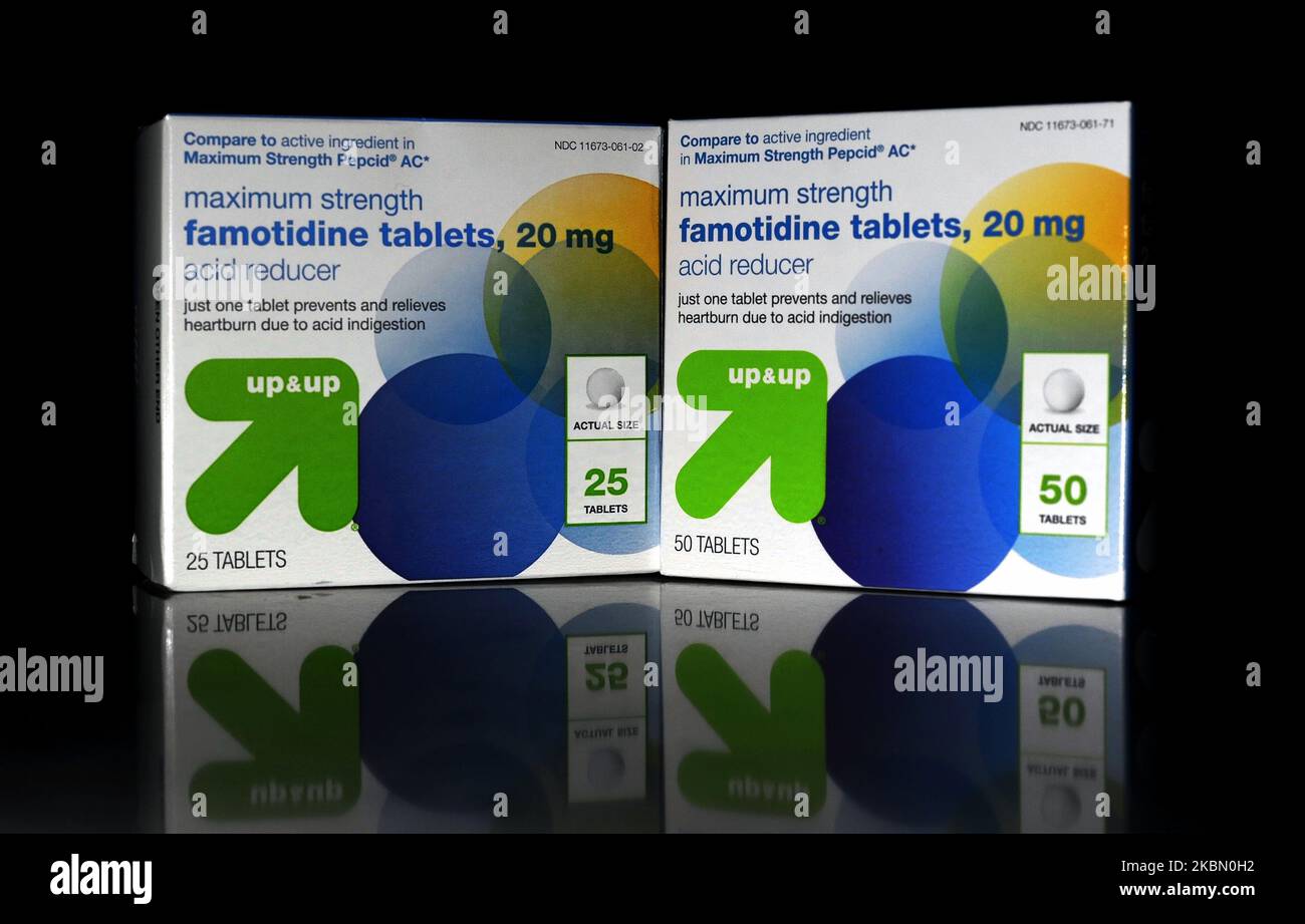 Packages of famotidine tablets hi-res stock photography and images - Alamy