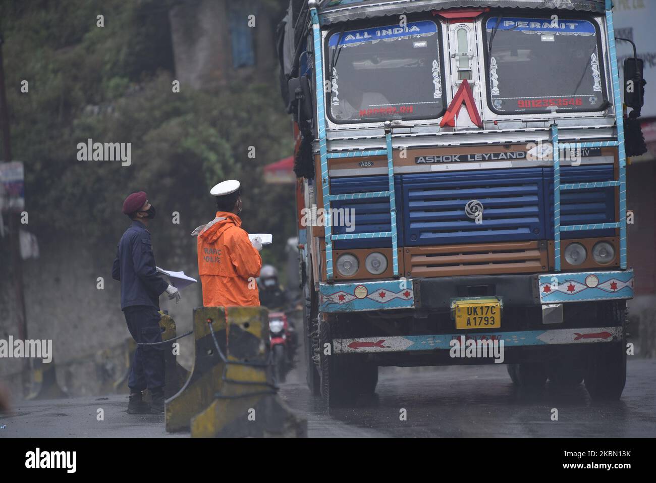 Nepal police personnel checking hi-res stock photography and images - Alamy