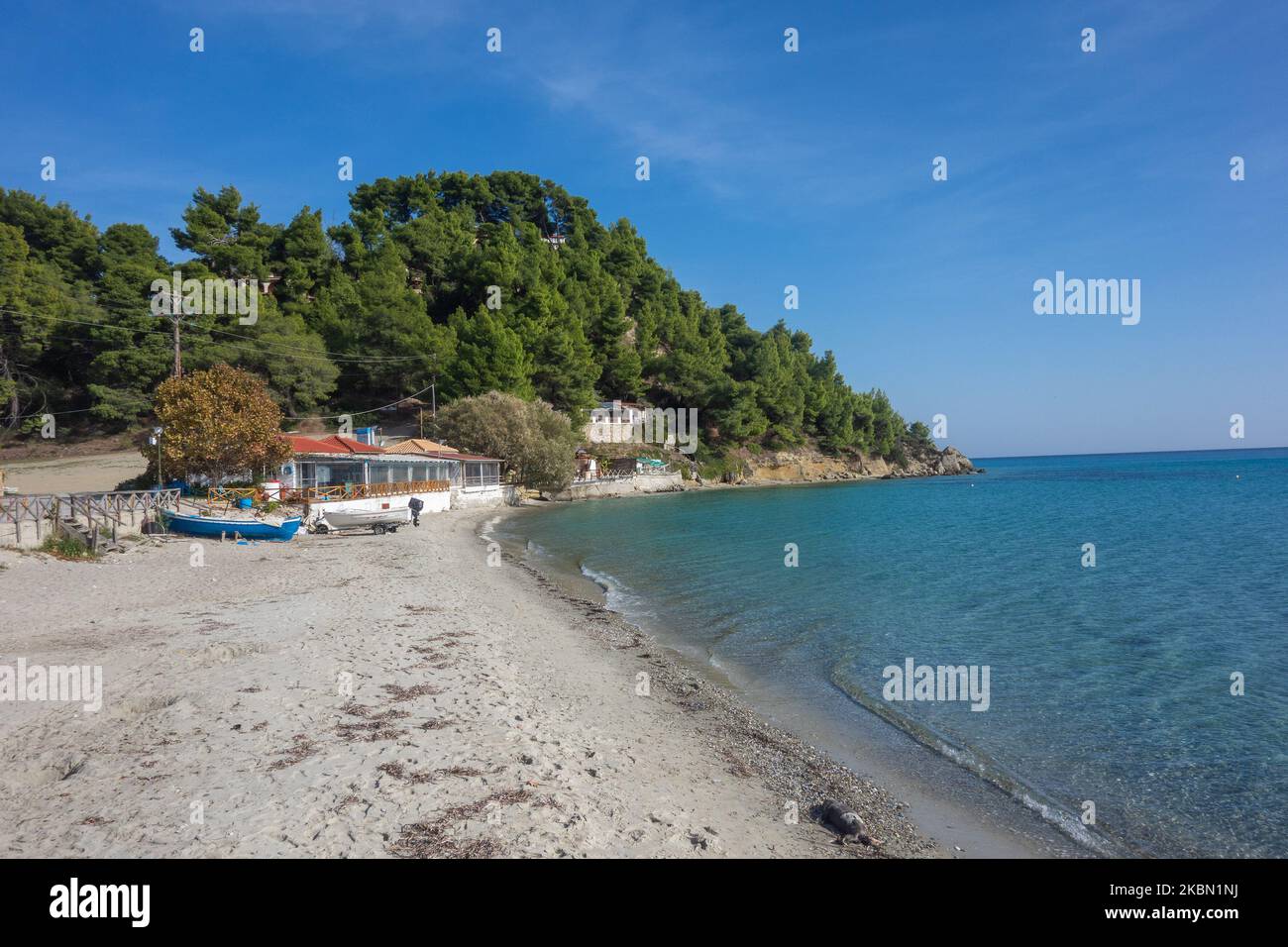 Possidi, Greece, October 23, 2022. Possidi is a Greek village with ...
