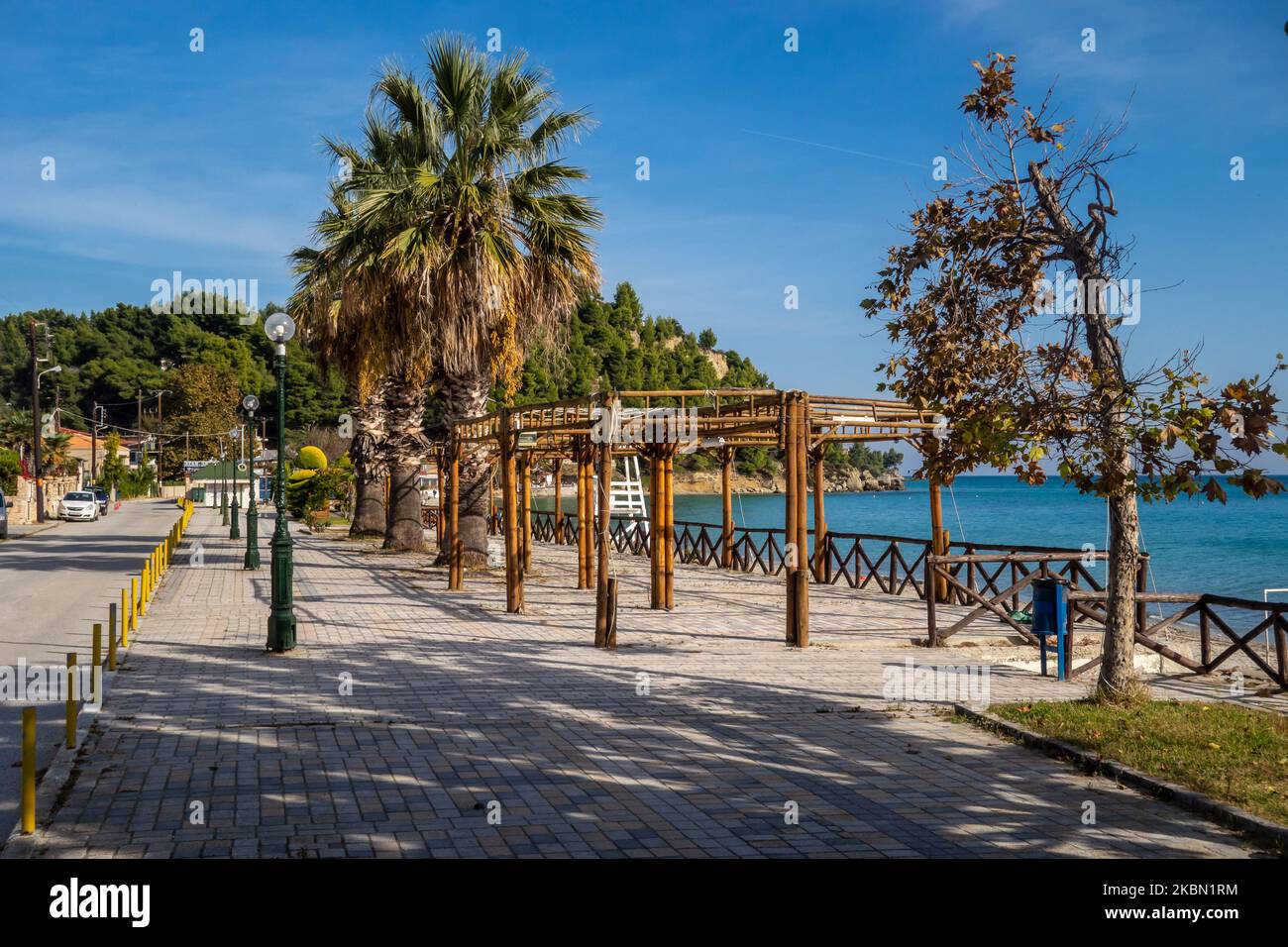 Possidi, Greece, October 23, 2022. Possidi is a Greek village with ...