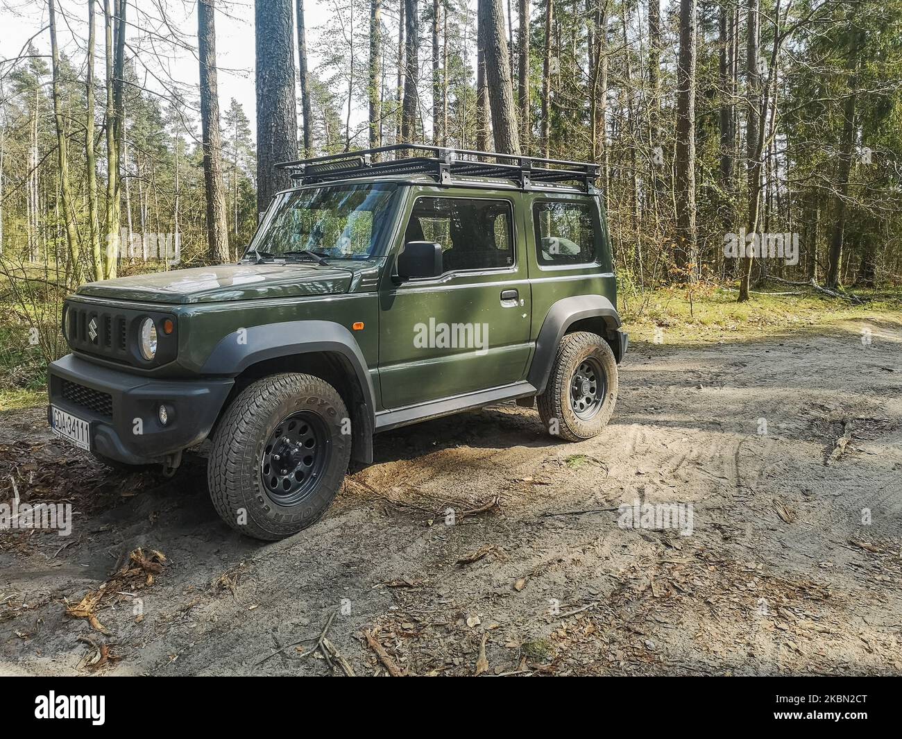 Nato green colored new suzuki jimny 4x4 hi-res stock photography and ...