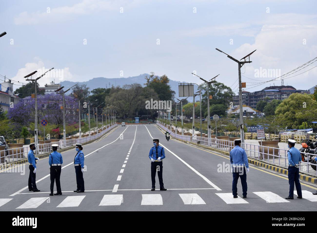 Nepal police personnel strict hi-res stock photography and images - Alamy