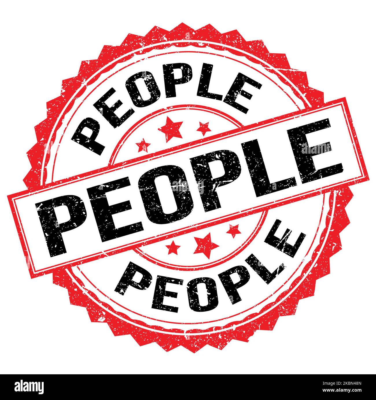 PEOPLE text written on red-black round stamp sign Stock Photo - Alamy