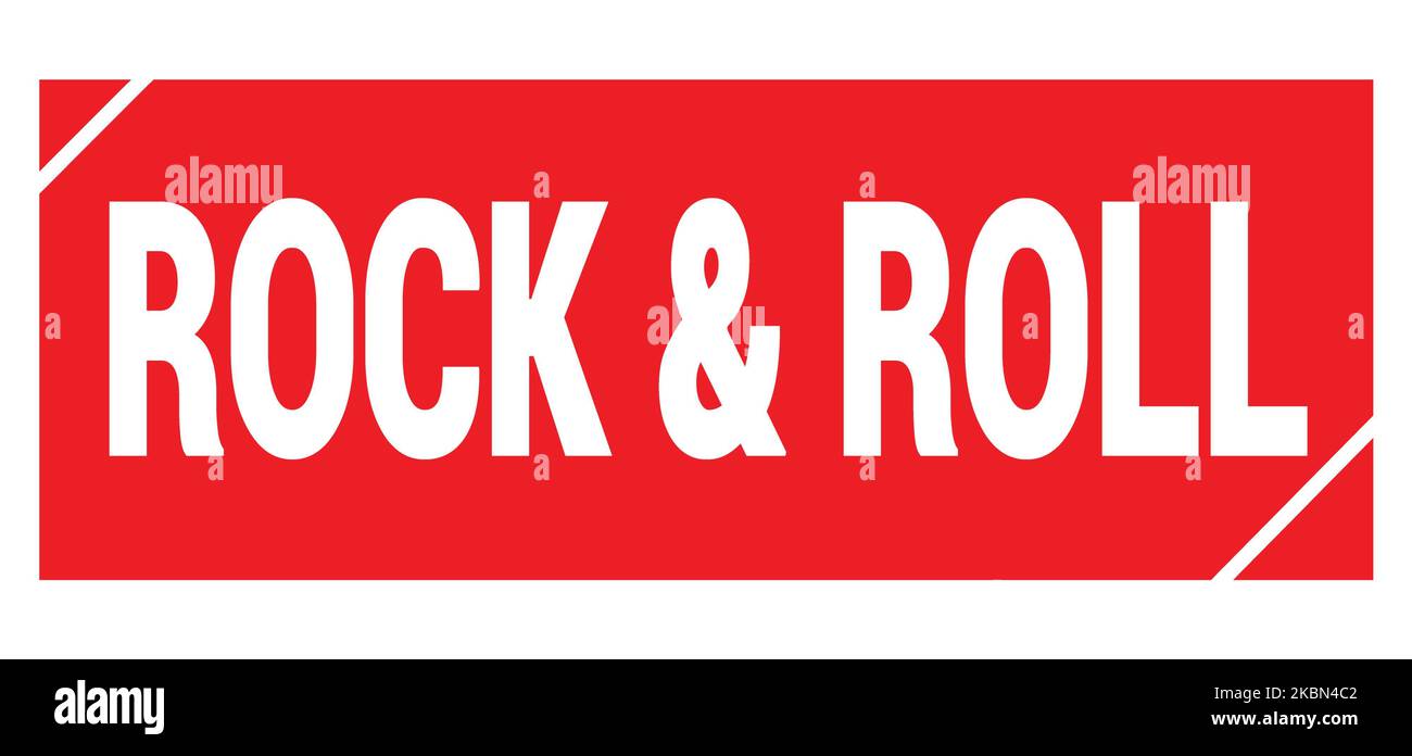 ROCK & ROLL text written on red grungy stamp sign Stock Photo - Alamy