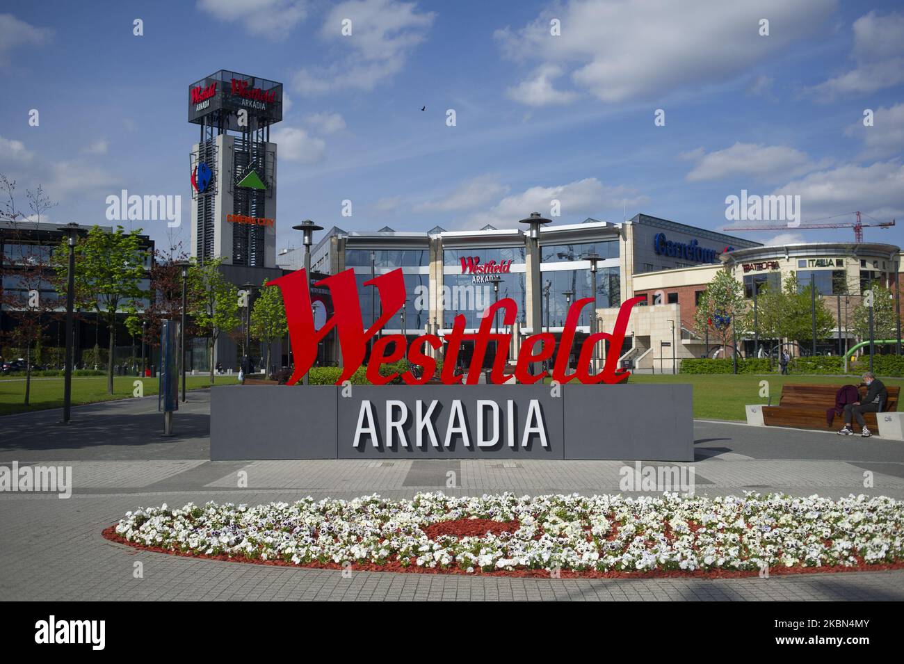 Arkadia shopping mall is seen in Warsaw, Poland on April 30, 2020. The ...
