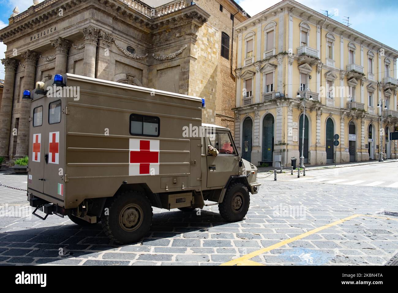 Covid19 italy army truck hi-res stock photography and images - Alamy