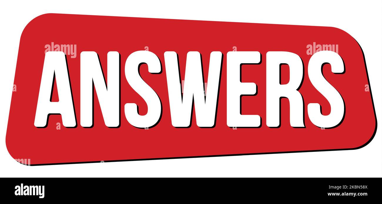 Answers stamp hi-res stock photography and images - Alamy