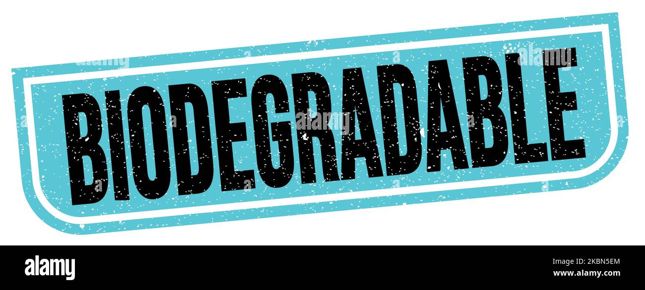 BIODEGRADABLE text written on blue-black grungy stamp sign Stock Photo ...