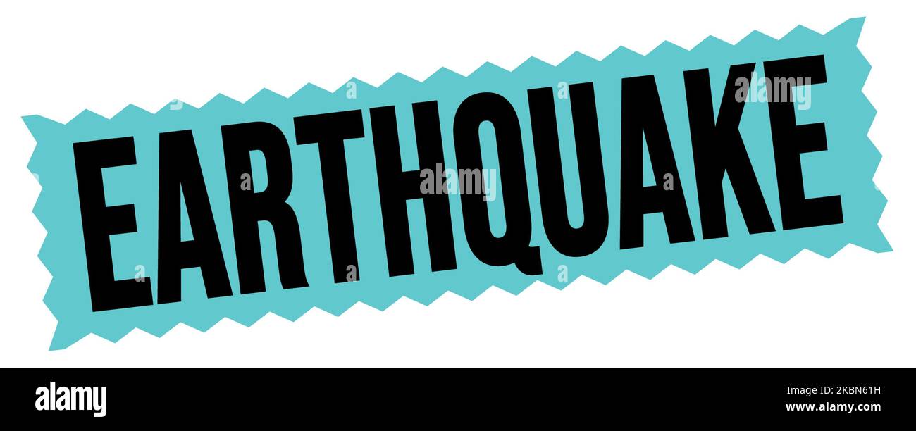 Earthquake text written word hi-res stock photography and images - Alamy