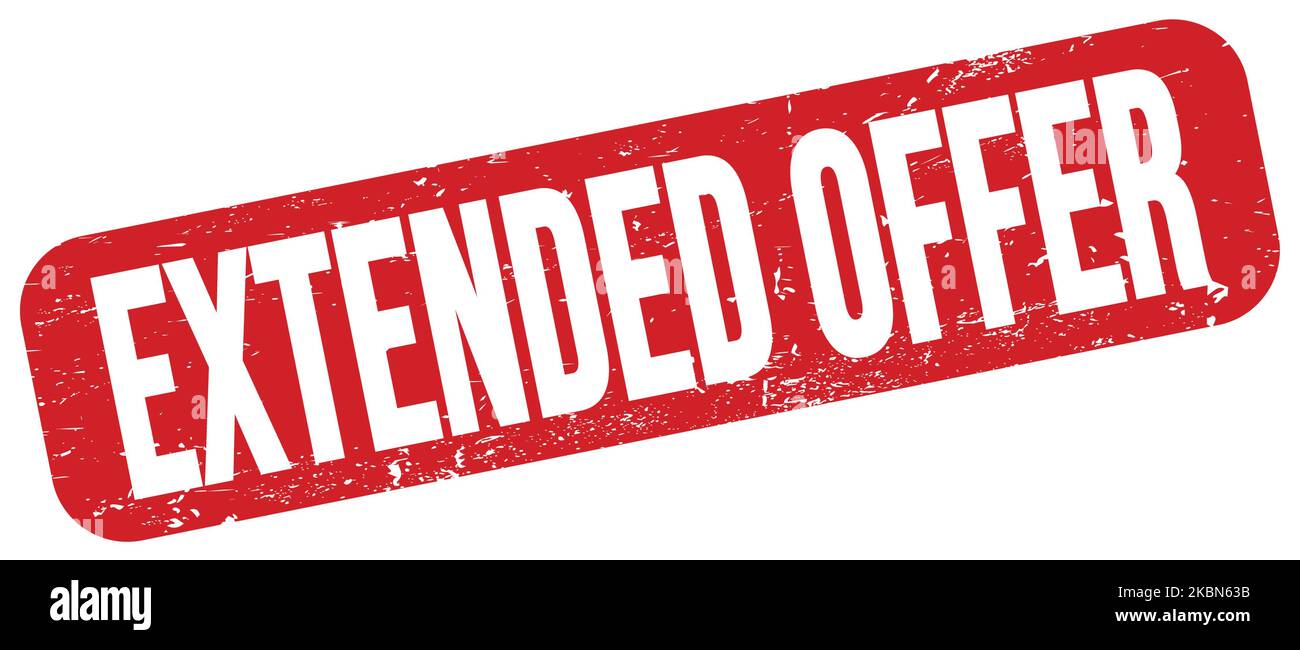 Extended offer word hi-res stock photography and images - Alamy