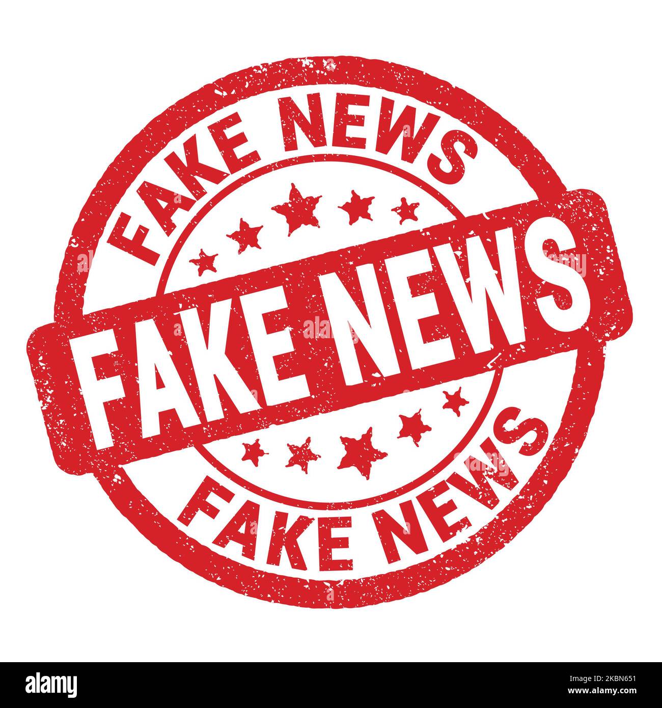 FAKE NEWS text written on red grungy stamp sign Stock Photo - Alamy
