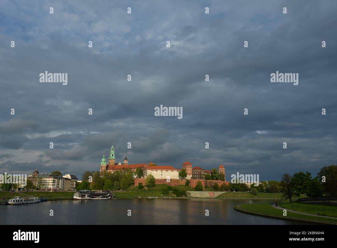 View of krakows wawel castle hi-res stock photography and images - Alamy
