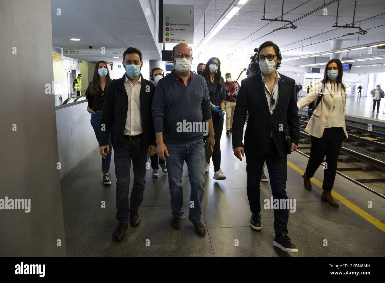 President of the Metro do Porto Tiago Braga and Minister of Environment ...