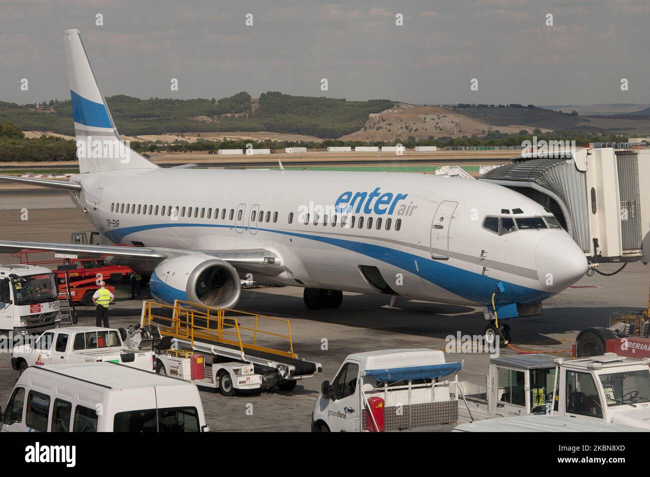 Enter Air Airlines operated passenger planes operated stop on the ...