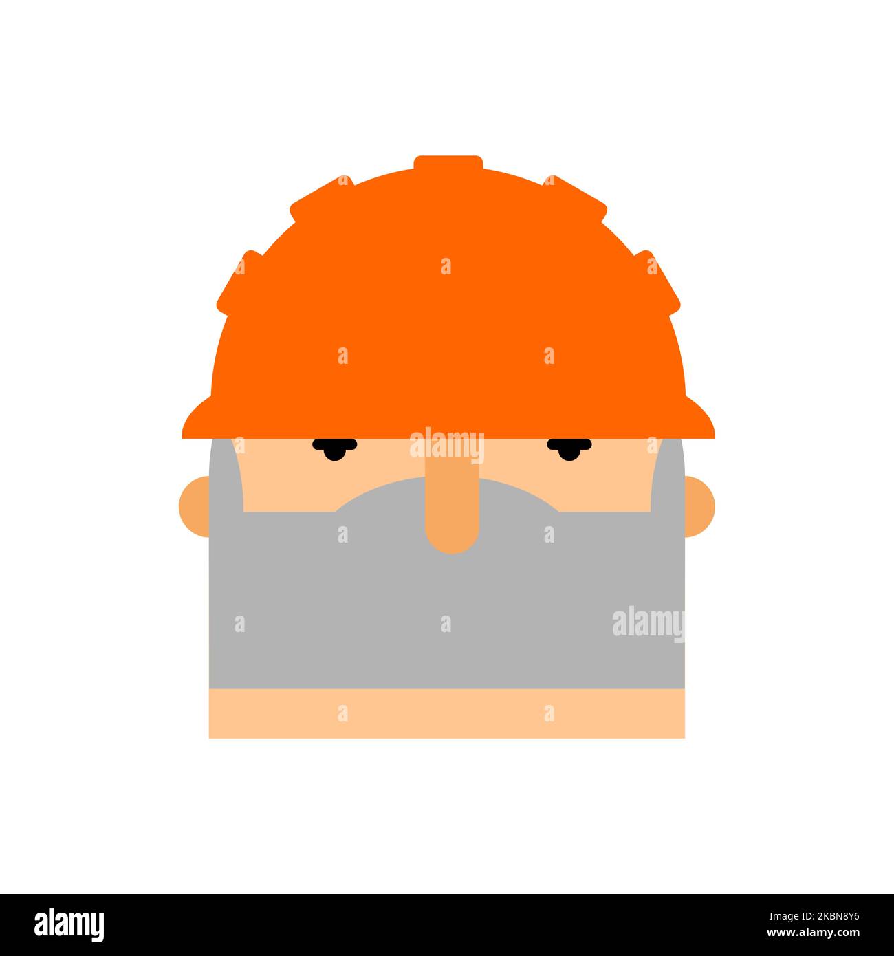 Male worker in hardhat Stock Vector Images - Alamy