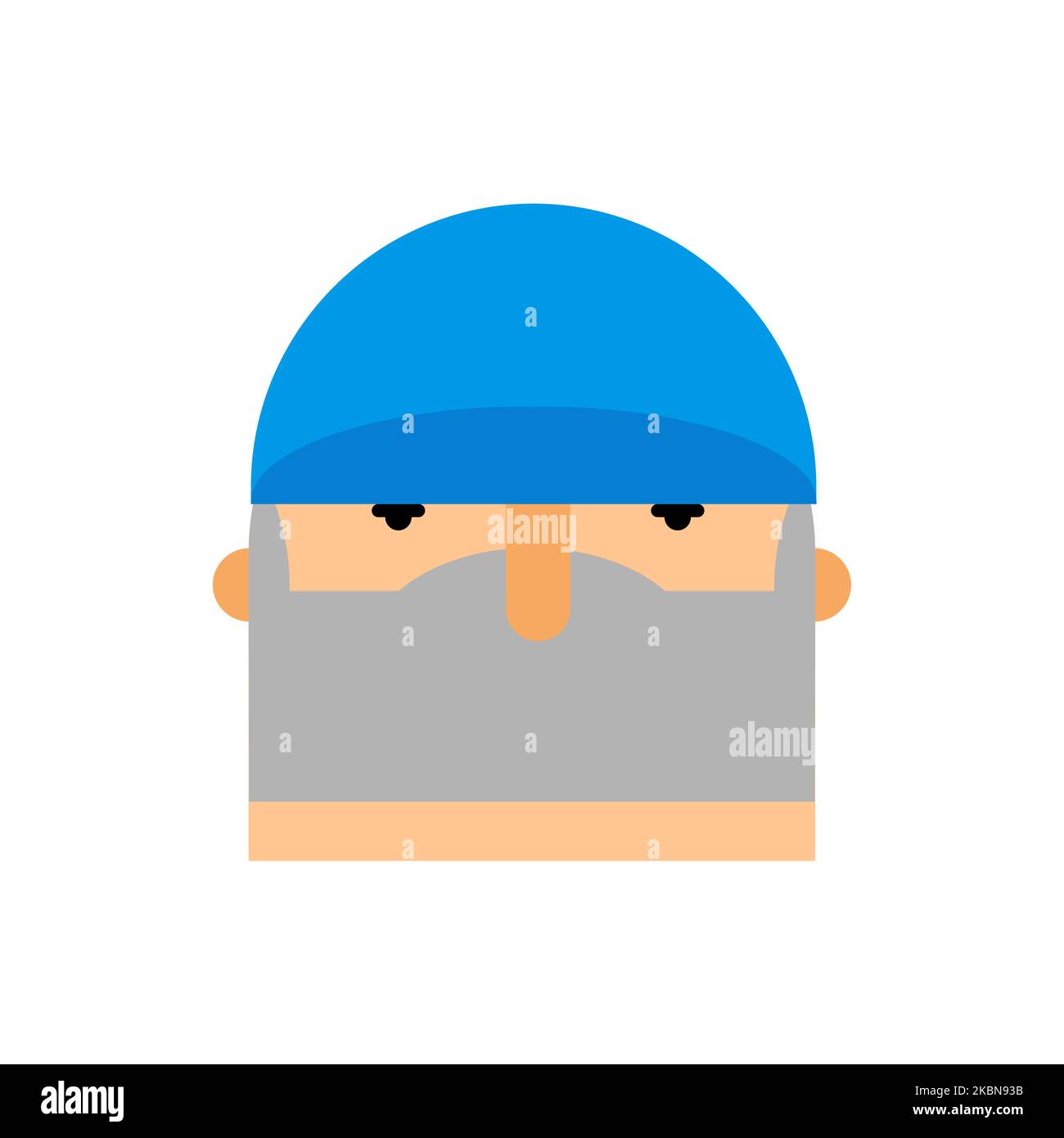 Plumber face isolated. Worker face Vector illustration Stock Vector ...