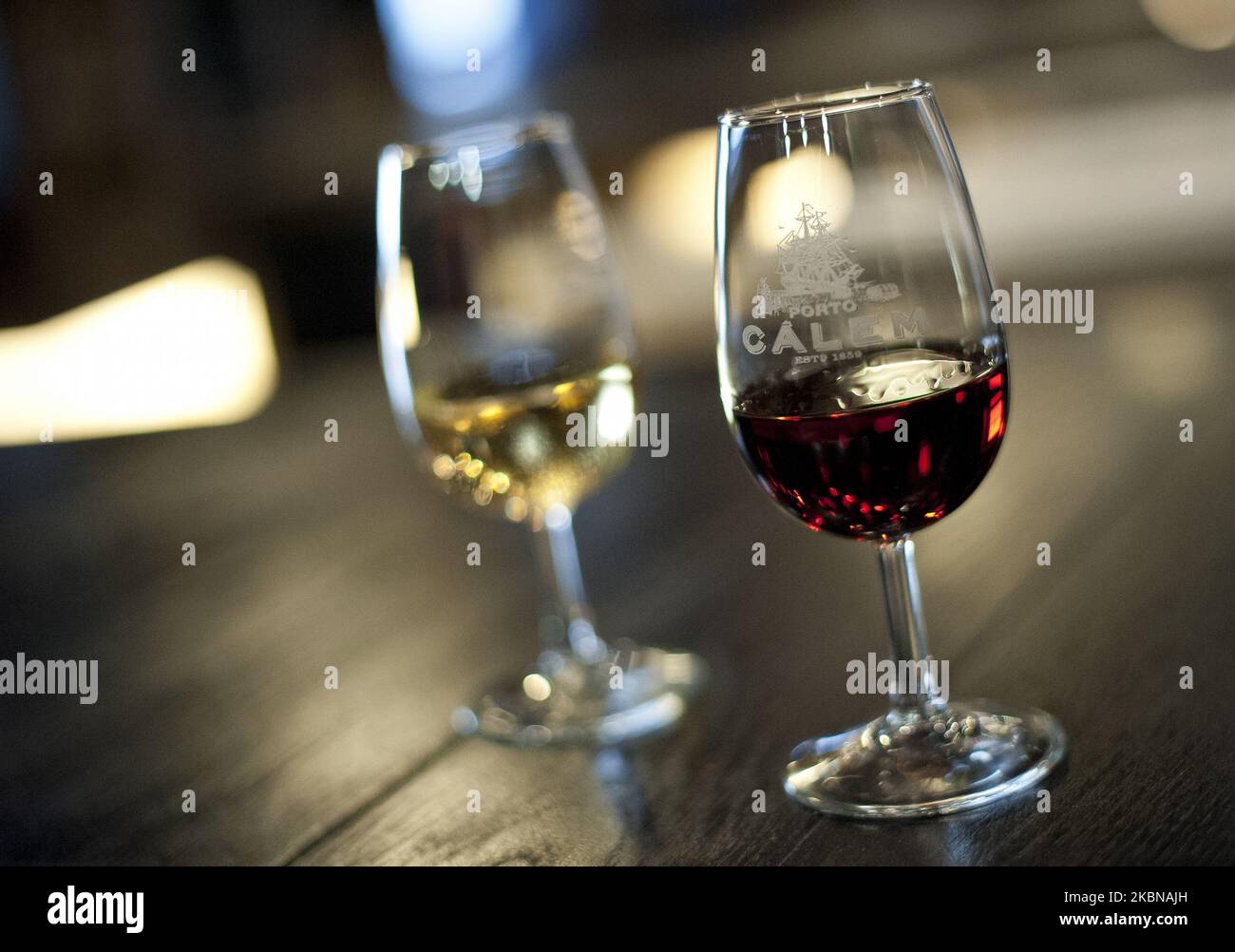 Calem port wine cellars, in Porto, Portugal, Port wine. These wines ...