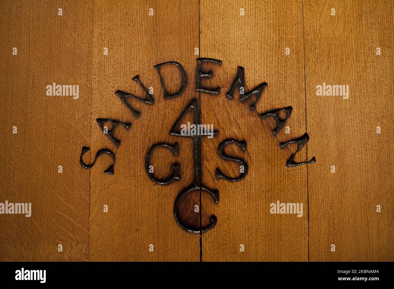 Sandeman wine cellars, in Porto, Portugal, Port wine. These wines were ...