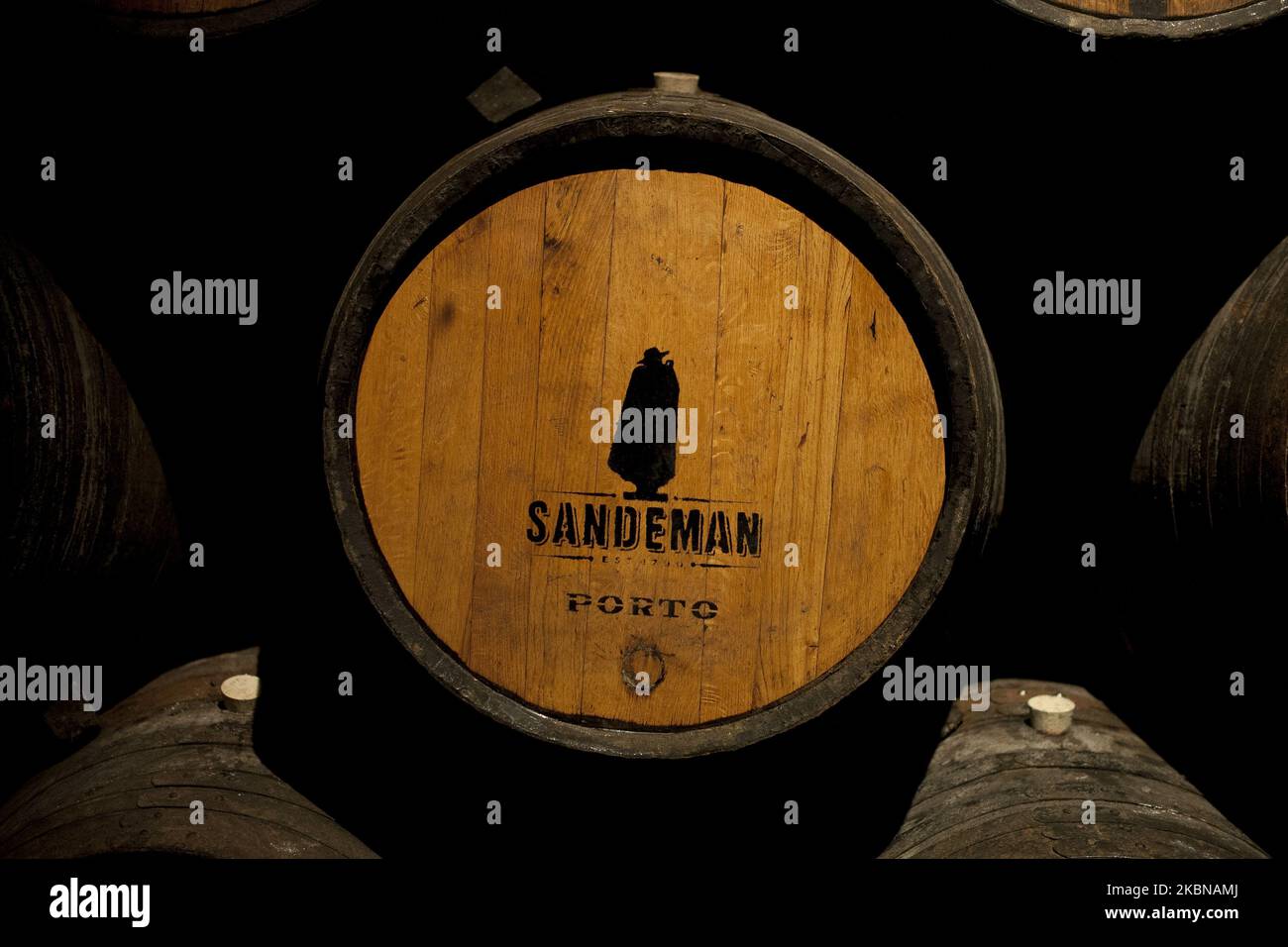 Sandeman wine cellars, in Porto, Portugal, Port wine. These wines were ...