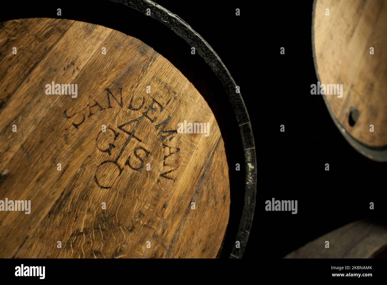 Sandeman wine cellars, in Porto, Portugal, Port wine. These wines were ...