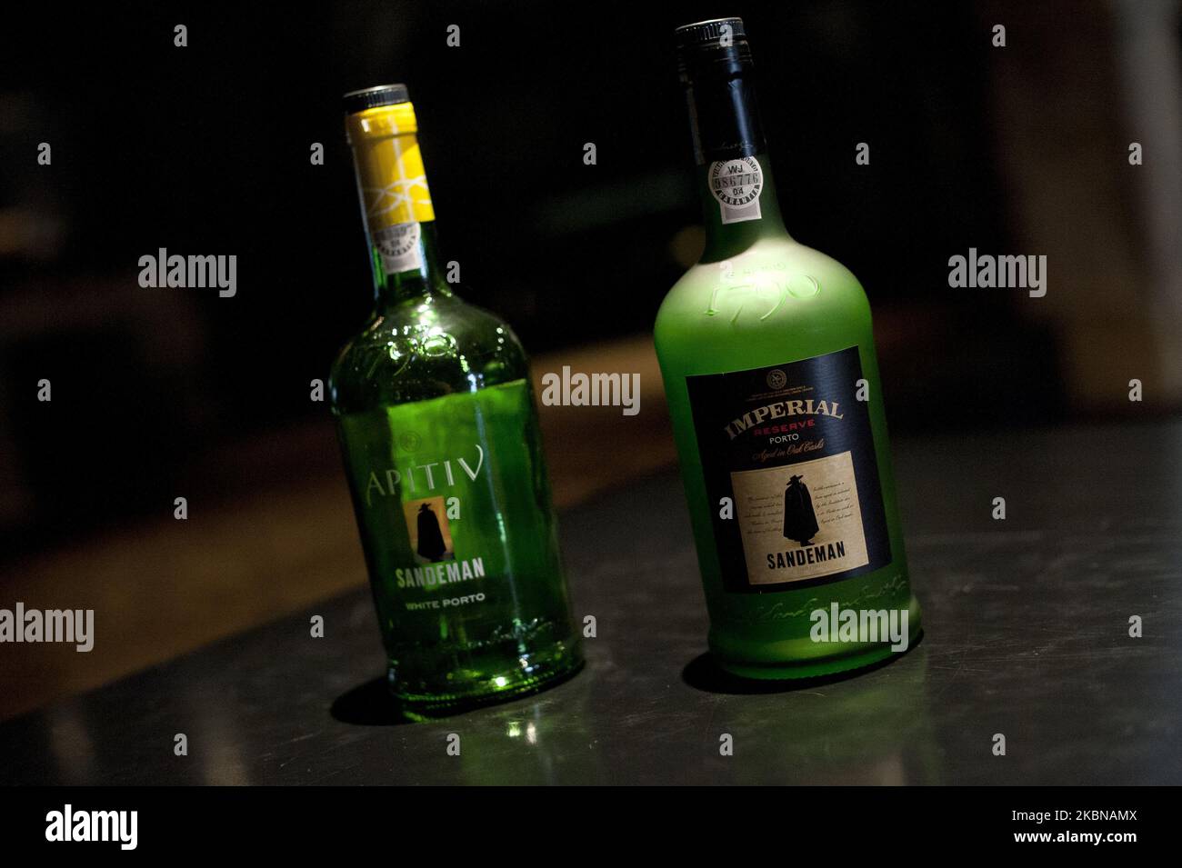 Sandeman wine cellars, in Porto, Portugal, Port wine. These wines were ...